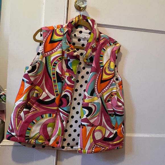 Jackets & Coats | Gretchen Scott Patterned Vest | Poshmark